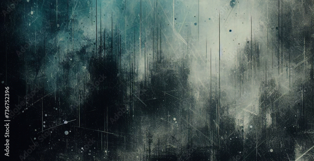 Glitter mist. Paint water splash. Magic spell. Blue silver gray color ...