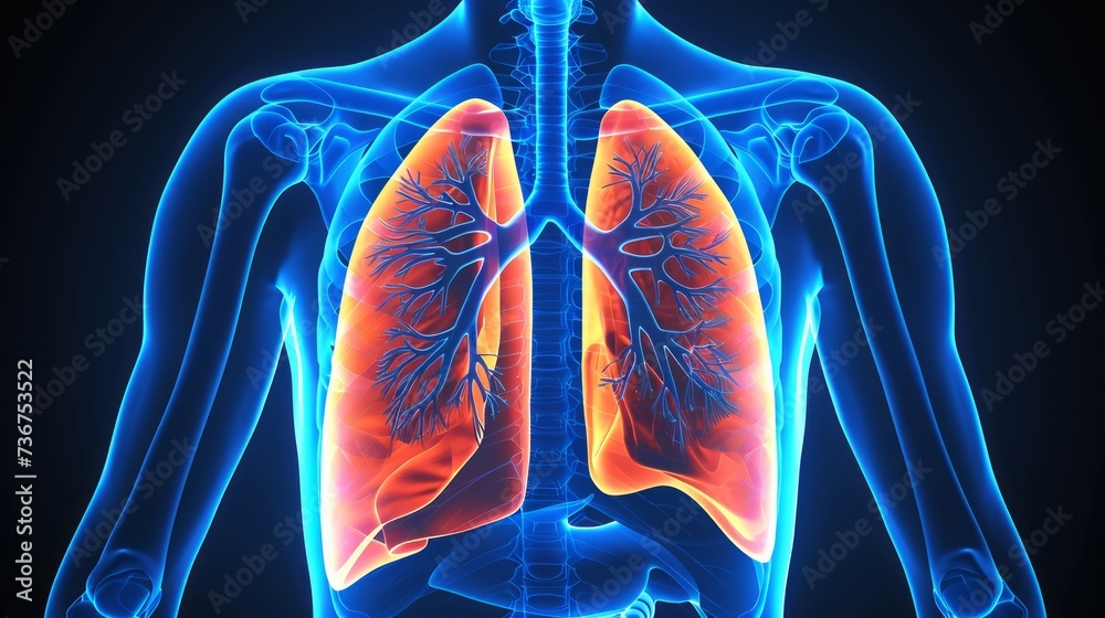 Explore the dynamic of lung disease. Human lungs X-ray anatomy ...