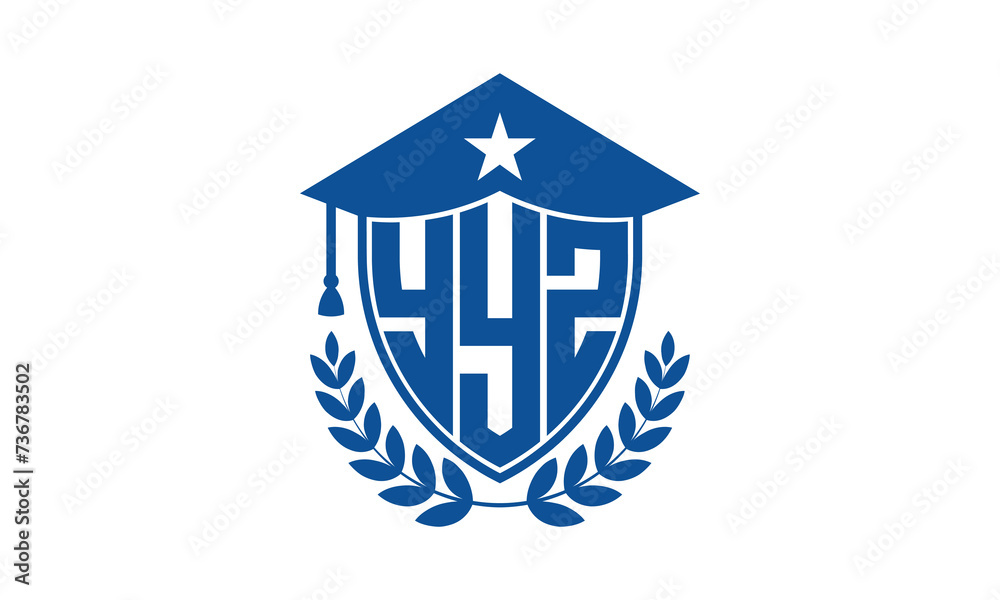 YYZ three letter iconic academic logo design vector template. monogram ...