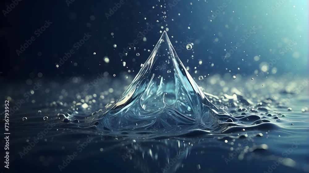 Water Drop Lines Merge in Particle Style, Merging Lines in Particle ...