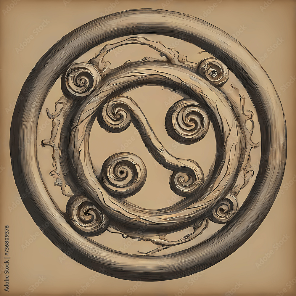 Celtic symbol, Triskelion, an ancient symbol representing spiruality ...
