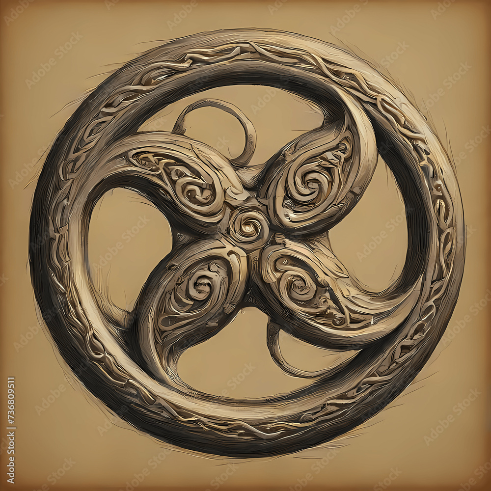 Celtic symbol, Triskelion, an ancient symbol representing spiruality ...