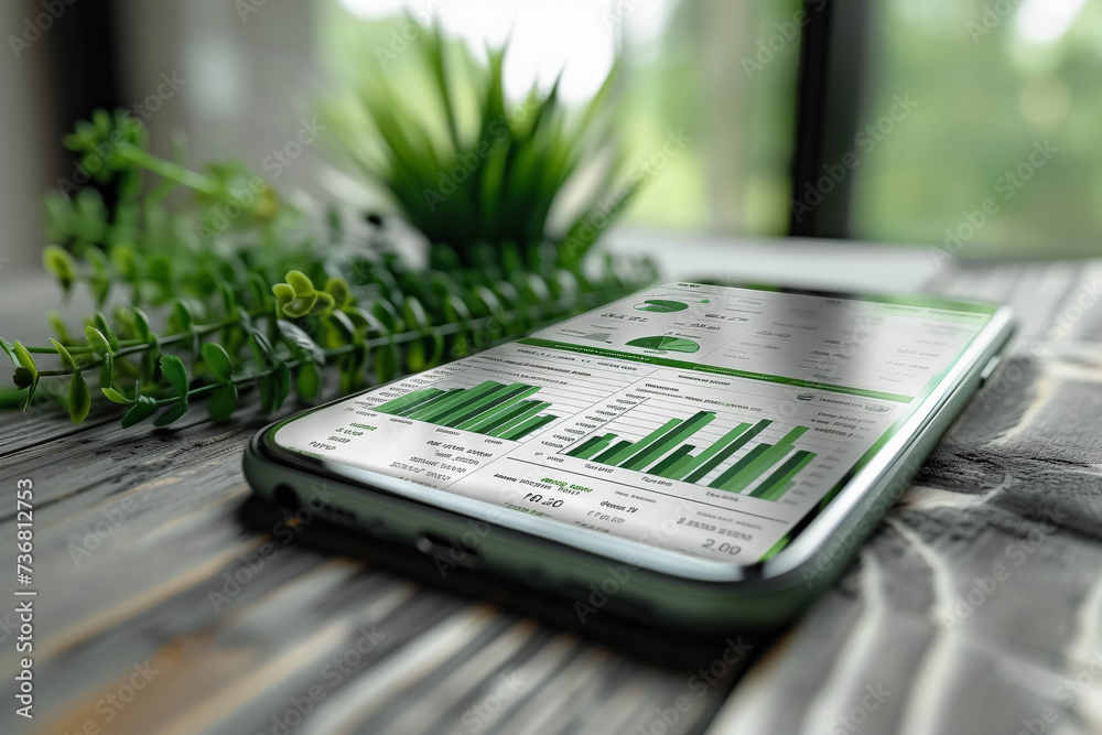 the concept of eco-friendly digital tax receipts and summaries Picture ...