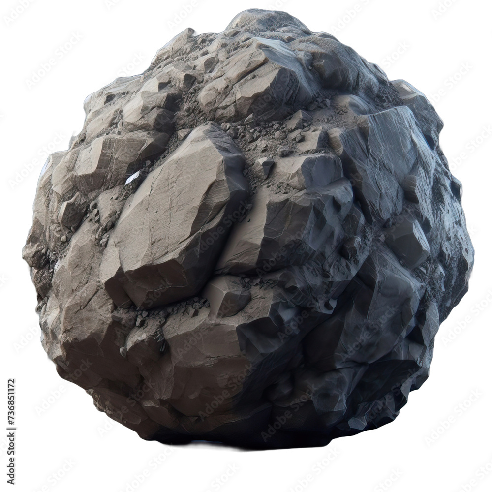 Andesite | stone | and dark color. isolated on a transparent background ...