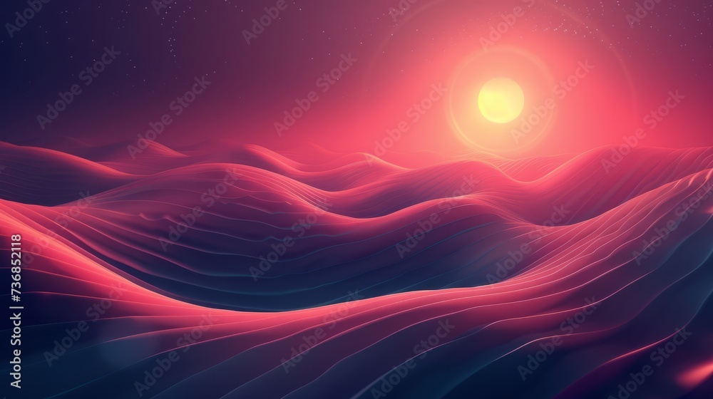 The charm of the 2D backdrop design, which looks like a mesmerizing ...