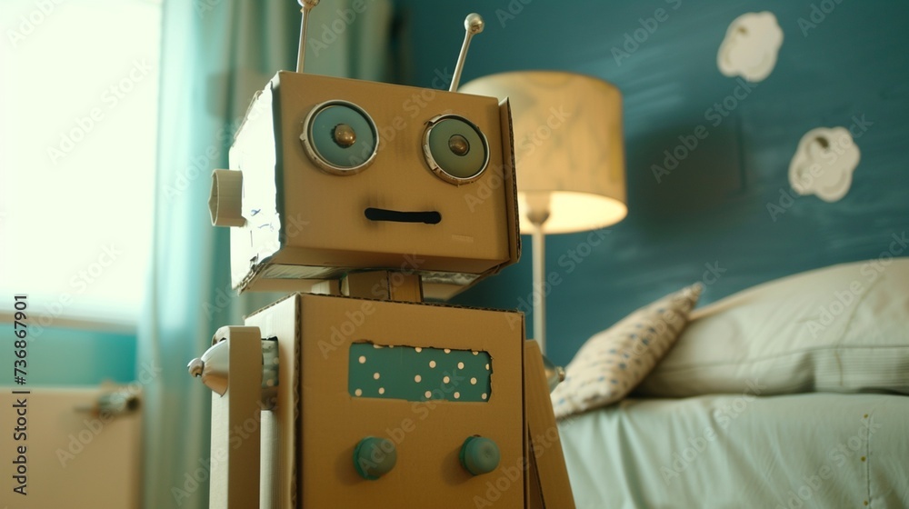 DIY cardboard robot Build a playful robot using cardboard boxes ...