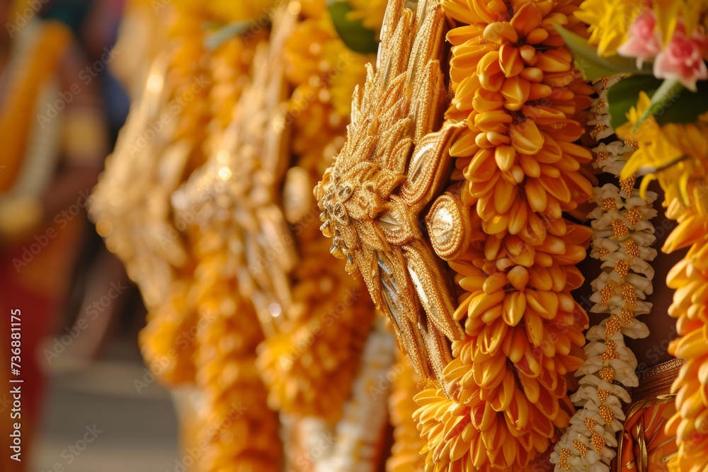 The intricate designs of the Vel, a symbol of Lord Murugan, carried by ...
