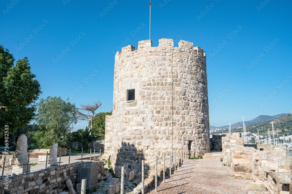 The amazing views of walls and towers of The Bodrum Museum of ...