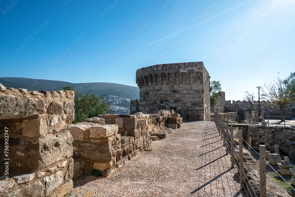 The amazing views of walls and towers of The Bodrum Museum of ...