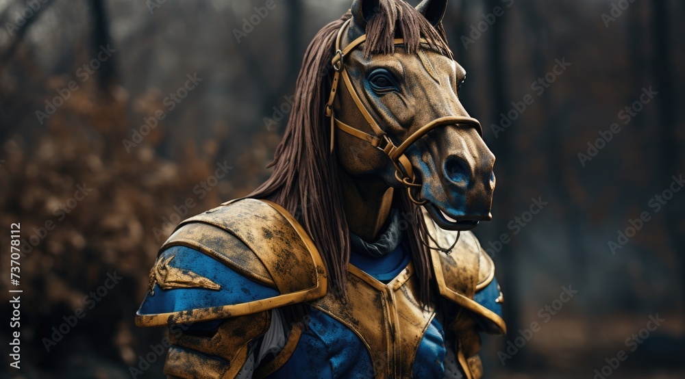 Anubis, Egyptian God of the Afterlife: Jackal head, black and gold ...