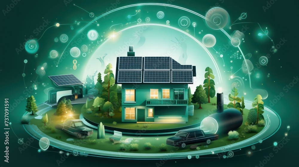 the elements of a sustainability strategy with an image depicting eco ...