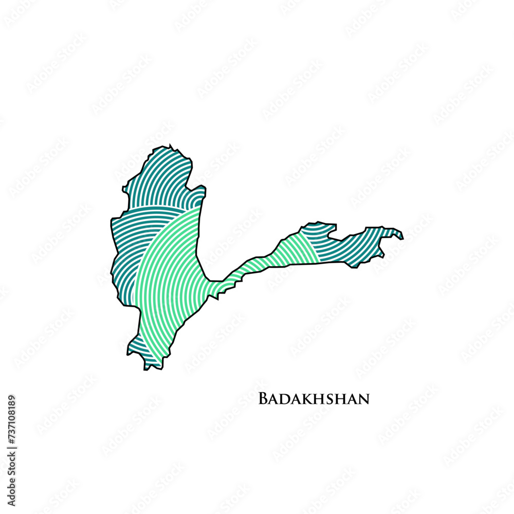 Badakhshan Map - World Map International vector template. Afghanistan ...