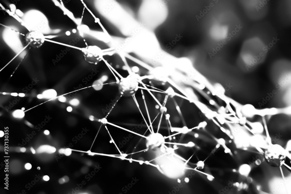 A neural network of artificial intelligence or human brain operating in ...