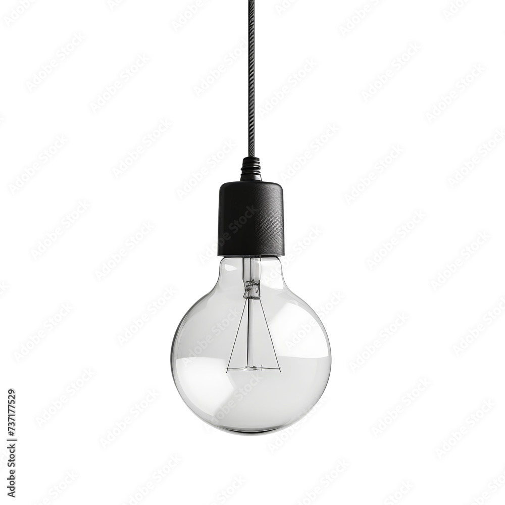 Light bulb isolated on transparent background, cut out, png Stock Photo ...