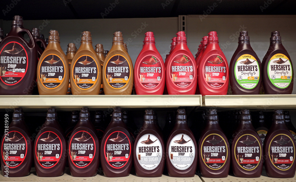 Port Washington, Wisconsin USA – February 14, 2024: Hersheys Chocolate ...