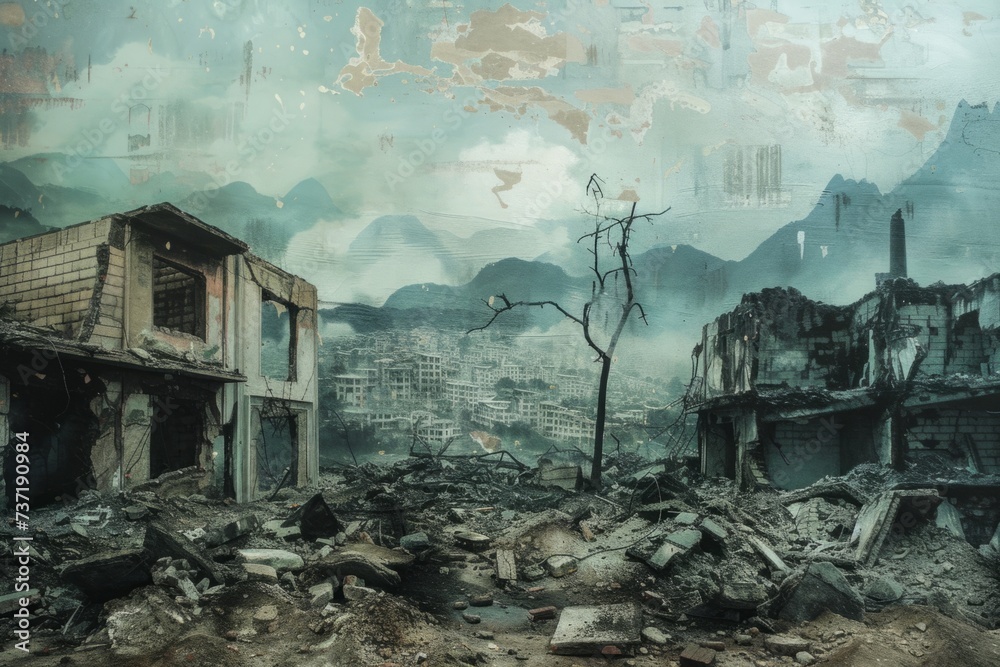 Devastated Backdrop Illustrates The Harsh Realities Of War, Poverty ...