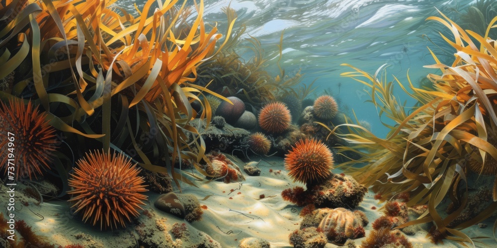 Vibrant Sea Urchins In Kelp Forests Thrive In Californias Channel ...