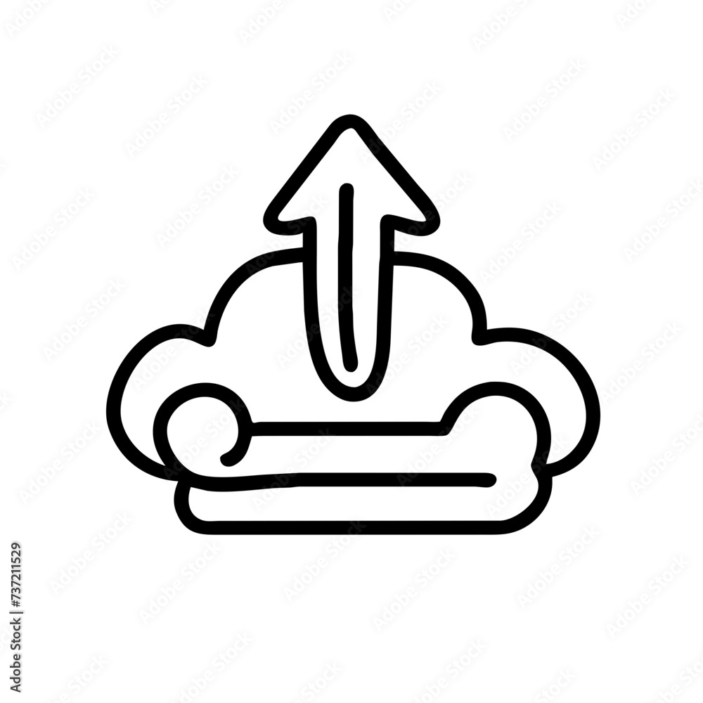 Modern arrow upload icon and button, representing the action of ... Modern arrow upload icon and button, representing the action of ...