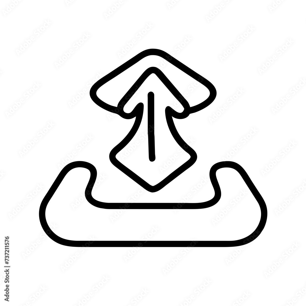 Modern Arrow Upload Icon And Button Representing The Action Of Uploading Files Seamlessly