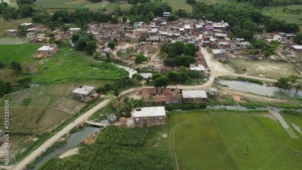 Beautiful Village in Nepal 4k. traditional village in Nepal. Rural ...