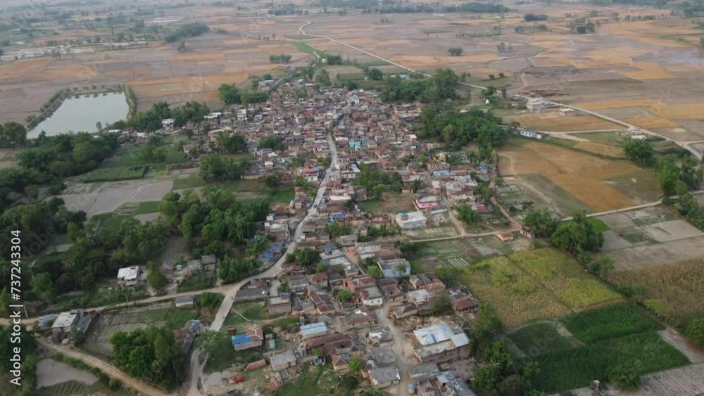 Beautiful Village in Nepal 4k. traditional village in Nepal. Rural ...