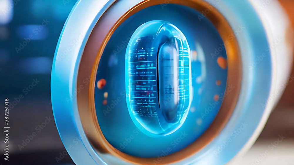 AI-Enhanced Medicine Pill or capsule, Pill symbolizing integration of ...