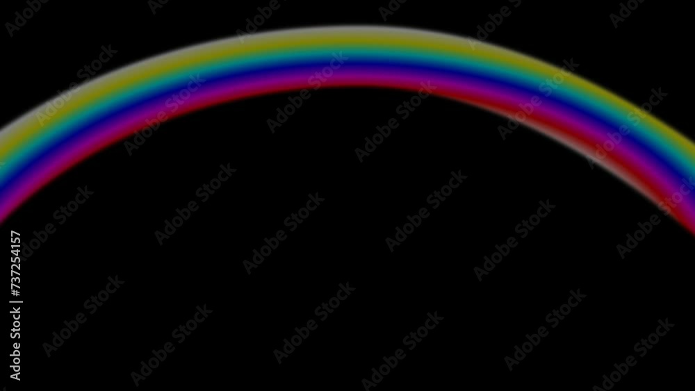 Animation material that shows a colorful rainbow (transparent ...