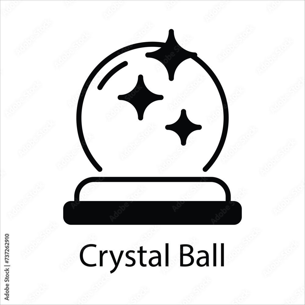 Crystal Ball Icons vector, website, booking sites and mobile apps ...