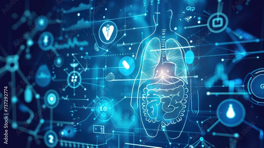 Exploring the Digestive System Medical Background Illustrating the ...
