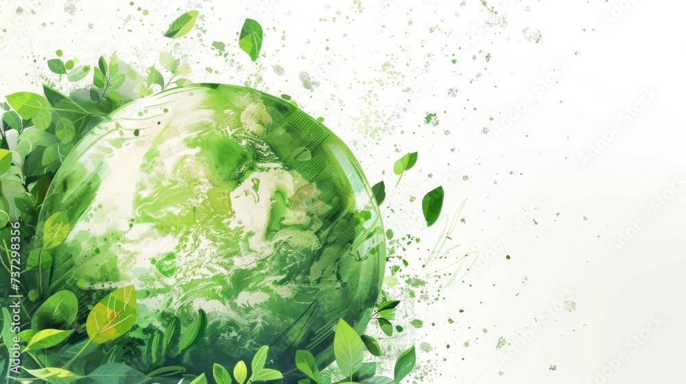 beautiful earth day planet earth. ecology concept, environmental care ...