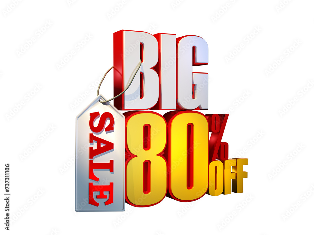 big sale with price tag. modern layout design on transparent background ...