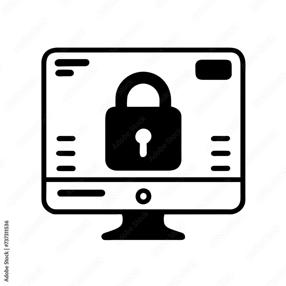 Hacker icon in vector format, depicting a cyber spy with a sleek and ...