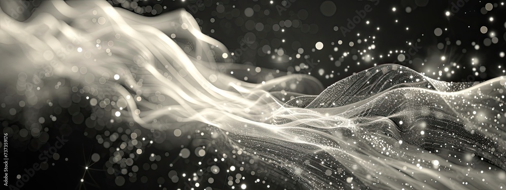 Fireworks, silhouettes outlined by light, time-lapse photography ...