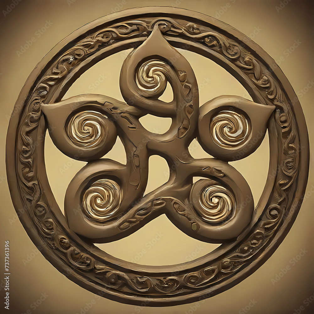 Celtic symbol, Triskelion, an ancient symbol representing spiruality ...