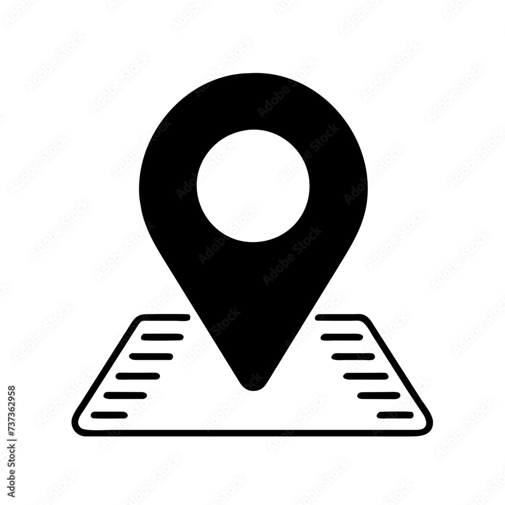 Map pin location icons. modern map pin location icons, featuring sleek ...