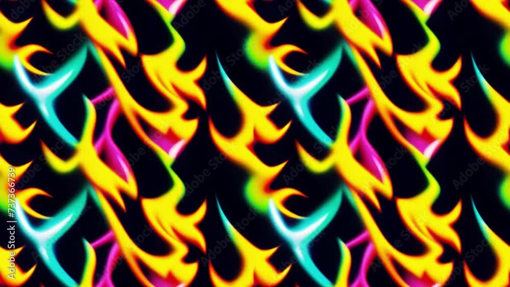 Vidéo Stock Abstract color background, seamless VJ loop, DJ background ...