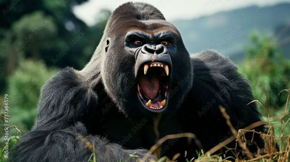 Gorilla in it's Natural Habitat, High Resolution Files, National ...
