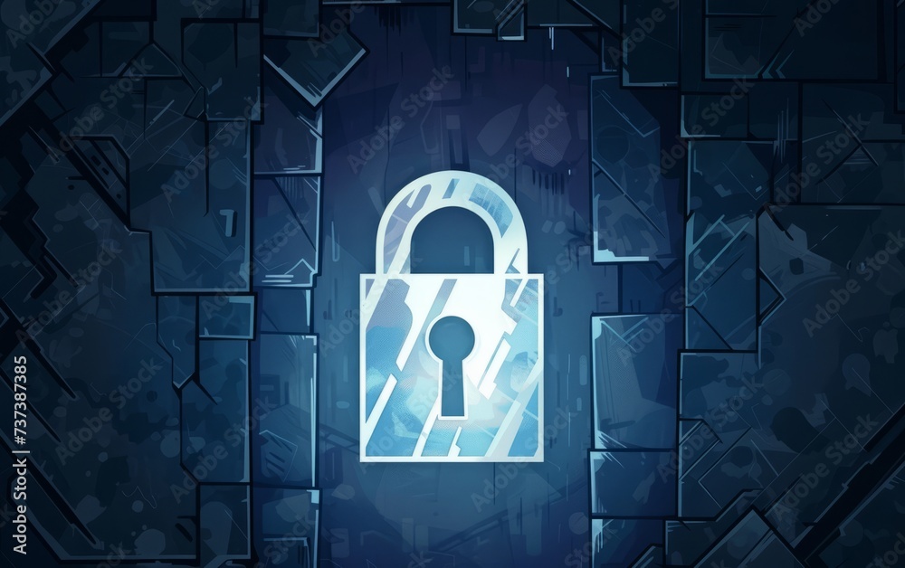 Cybersecurity Background. A graphic of a strong password in a text box ...