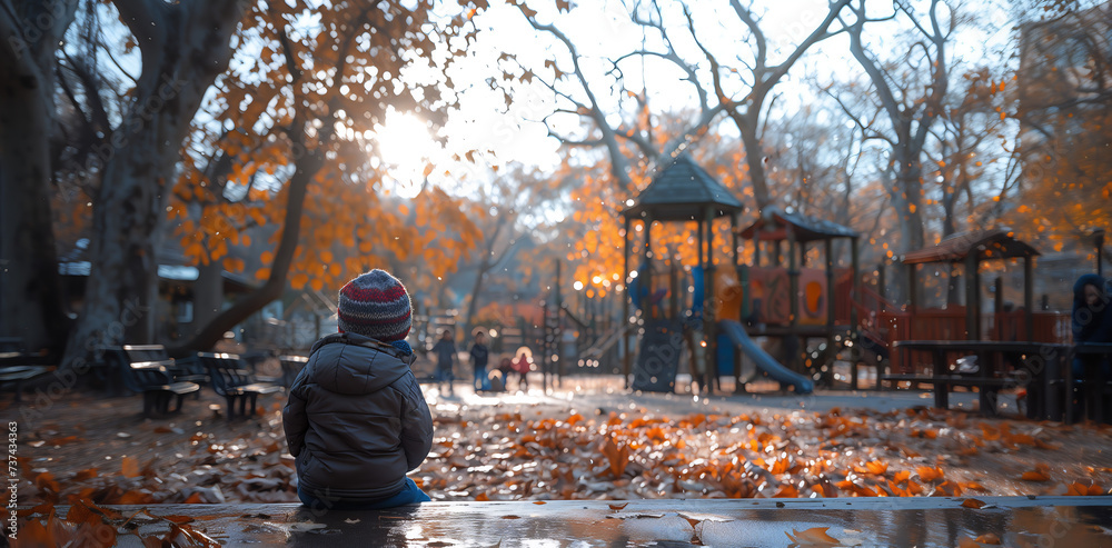 Scene symbolizing autism and other behavior disorders that make ...