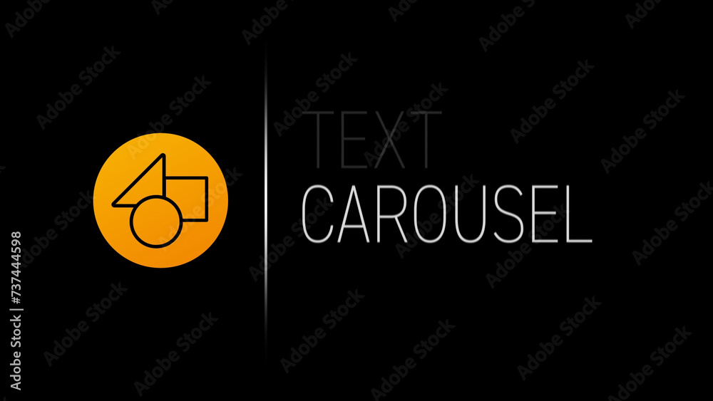 Simple Logo and Carousel Text Stock Template | Adobe Stock
