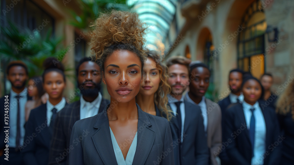 Entrepreneurs and multiethnic and multicultural work team. Diversity ...