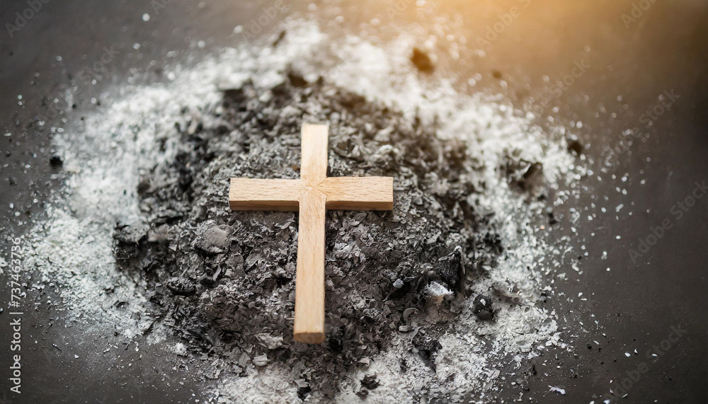 cross-shaped ashes on Ash Wednesday, symbolizing penance and renewal ...