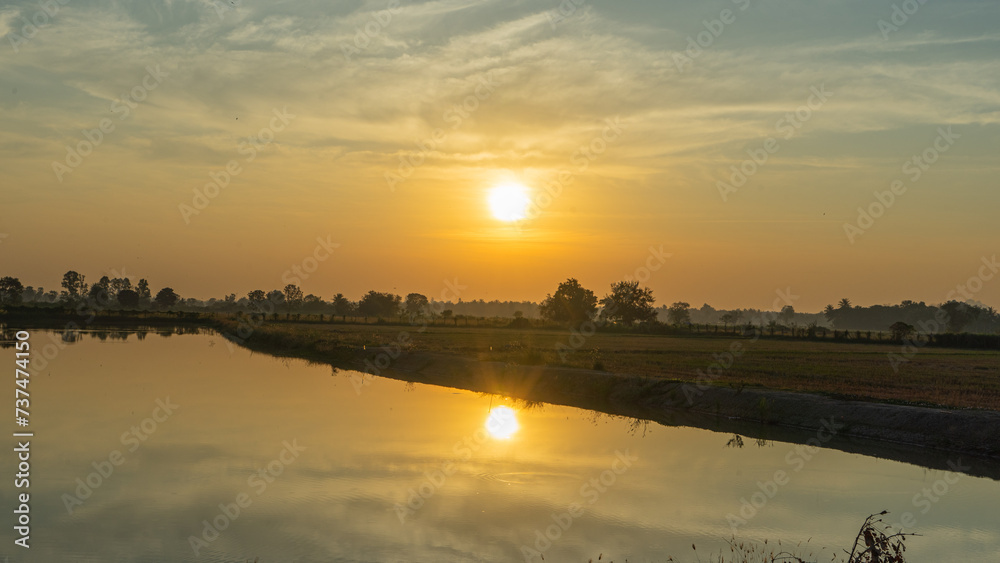 "Photographs of locations: farms, wide rice fields, empty vegetable ...