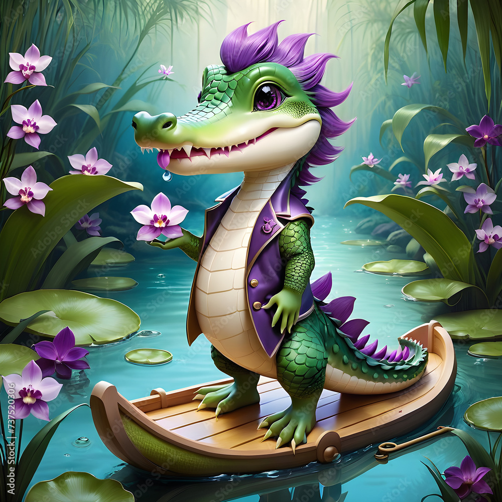 Meet Fred the crocodile, the adorable and oh-so-stylish inhabitant of ...