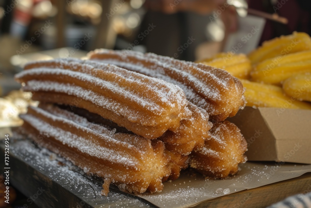 Fried and stuffed churros popular at festivals in Brazil and America ...