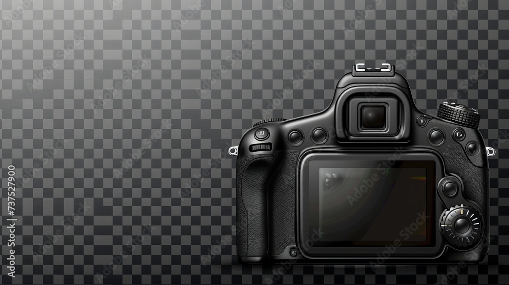A transparent background vector illustration of a camera's frame ...