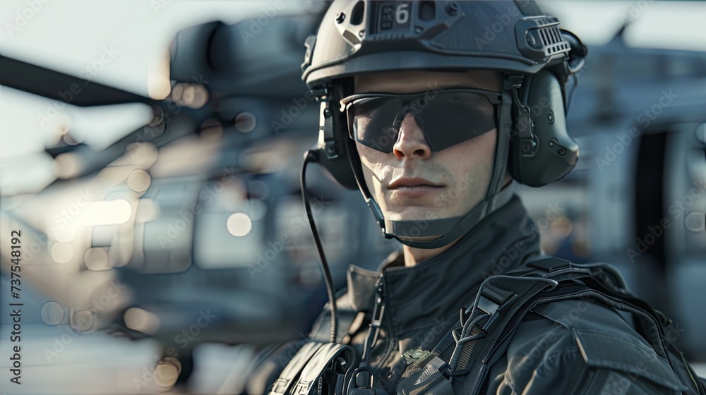 The officer or soldier is wearing the appropriate military uniform and ...