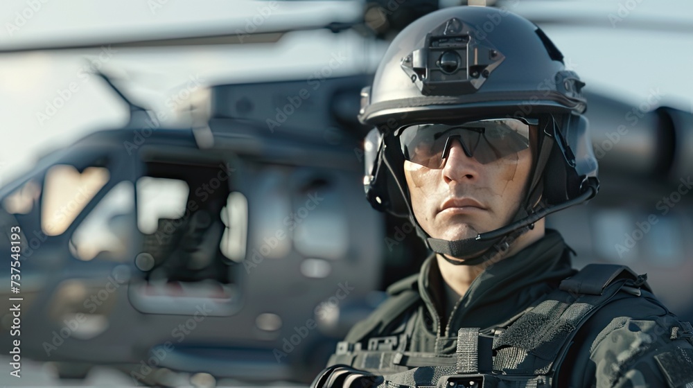 The officer or soldier is wearing the appropriate military uniform and ...