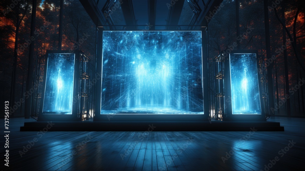 Electrifying stage: mesmerizing scenes LED panels, holographic displays ...
