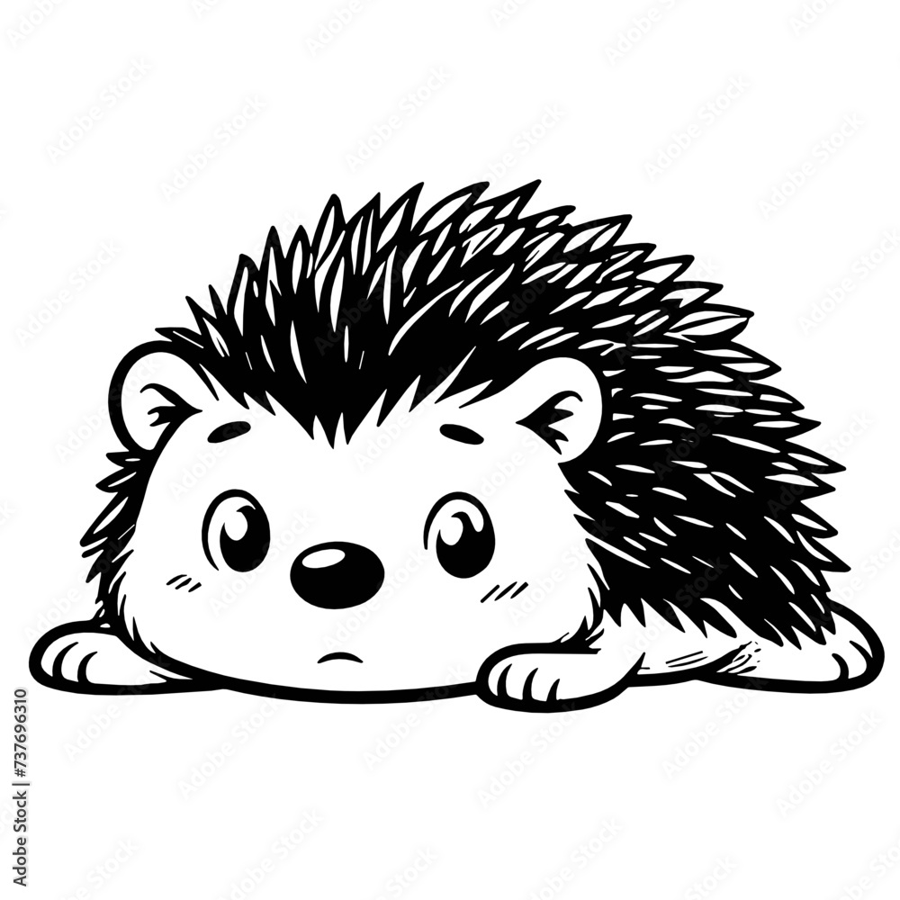 Vetor de Cute Hedgehog , Hedgehog Svg, Hedgehog Cut File, Hedgehog ...